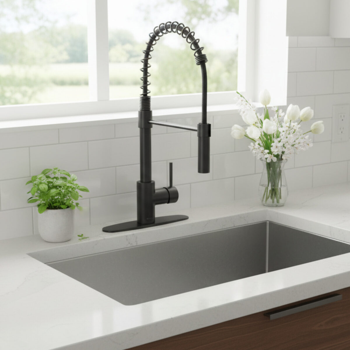Single-hole restaurant-style kitchen faucet | akuaplus® | Dimex360 inc.